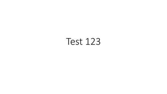 Test 123 | PDF