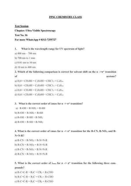 Beer Lambert Law solved problems | PDF