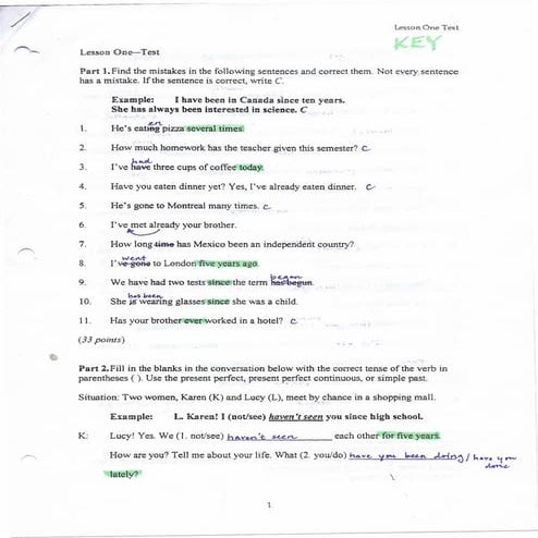 Test 1 pg 1 | PDF