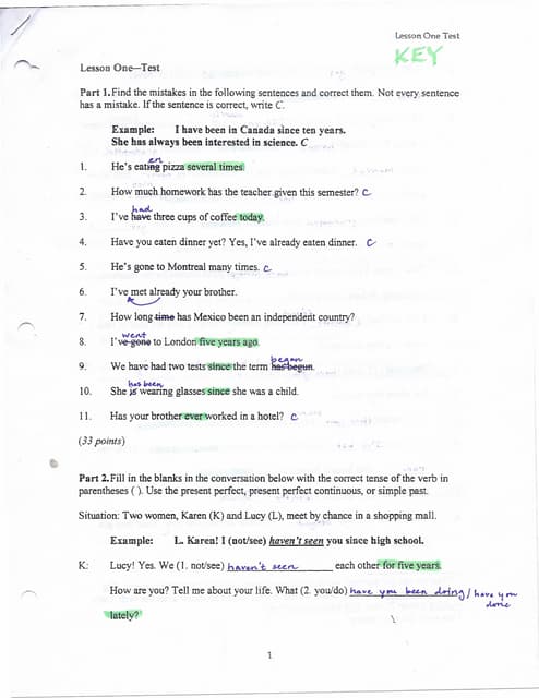 Test 1 pg 2 | PDF