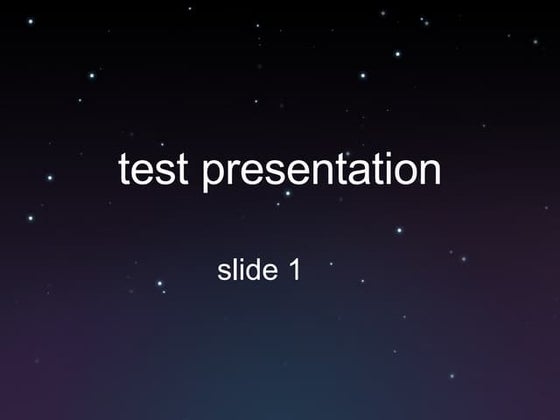 Test presentation | PPT