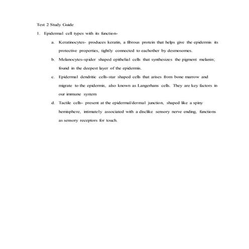 Test 2 study guide a&p 168 | DOCX