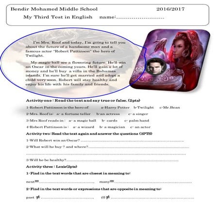 Test3 | DOCX | Family and Relationships