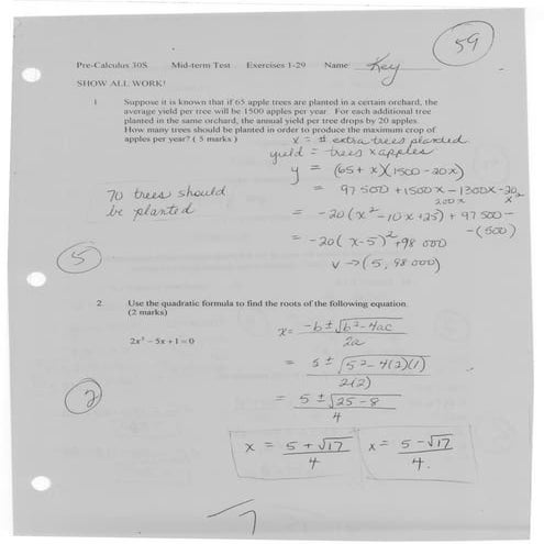 Test 6 review key | PDF