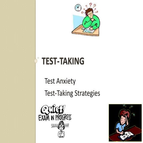Test Anxiety Workshop | PPTX | Standardized Testing | Educational ...