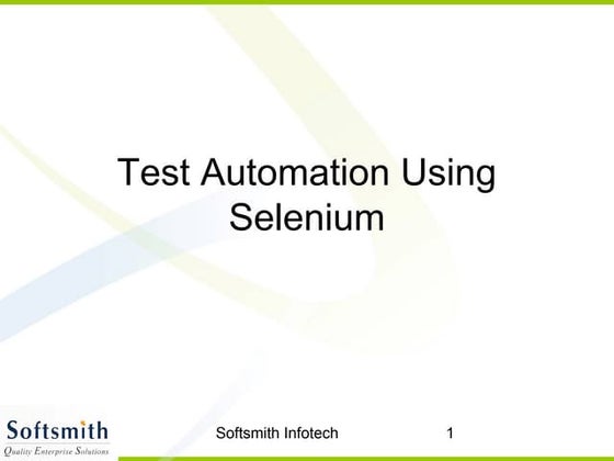 Selenium Test Automation - Challenges | PDF Selenium Test Automation - Challenges | PDF