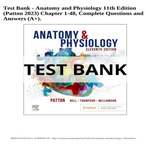 Test Bank - Anatomy and Physiology 11th Edition.pdf
