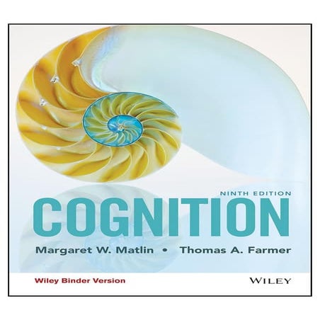 TESTBANK For Cognition 9th Edition by Margaret W. Matlin | PDF