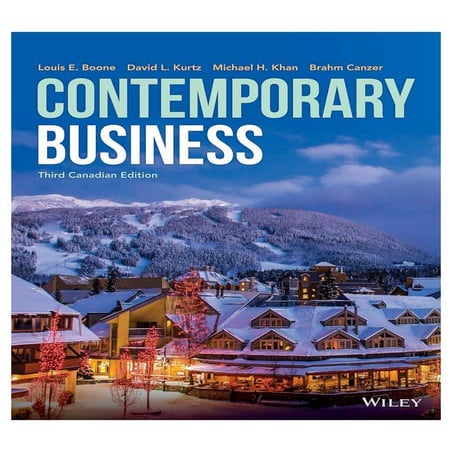 TESTBANK For Contemporary Business 3e Canadian Boone | PDF