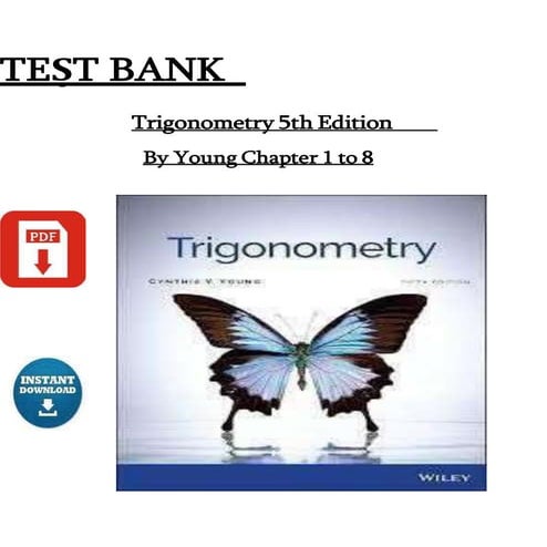 Test bank for trigonometry 5th edition by cynthia y young.pdf