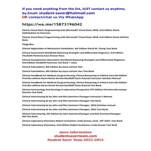 Test Banks and Solutions manual 2023-2024 Part3.ppt