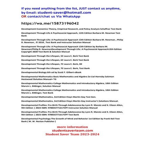 Test Banks and Solutions manual 2023-2024 Part4.ppt