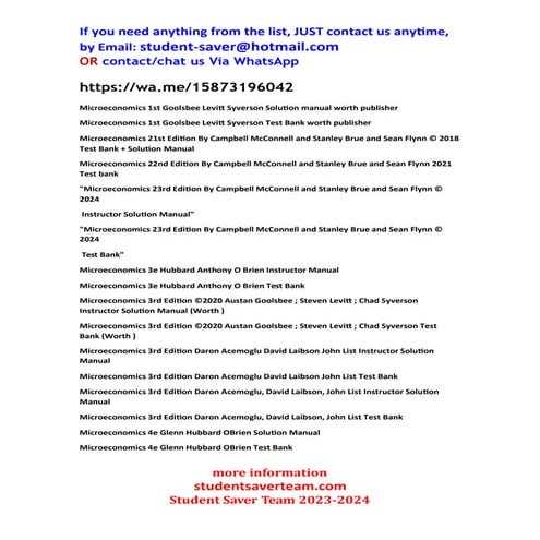 Test Banks and Solutions manual 2023-2024 Part9.ppt