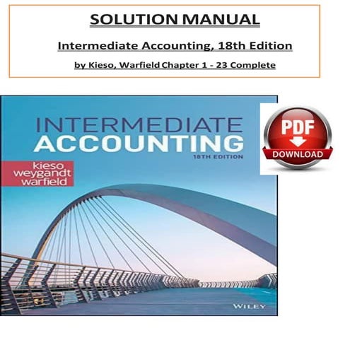 Solution manual for intermediate accounting ifrs 4th edition by donald ...