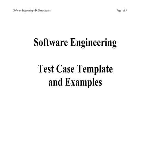 Test case template | PPT