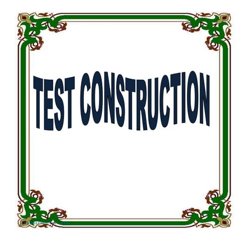 Test construction | DOCX