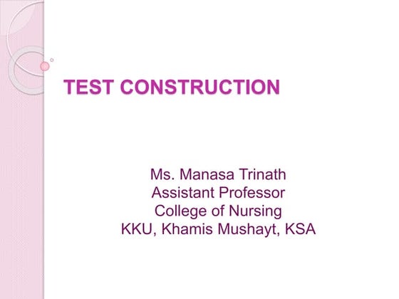 Essay type test | PPT