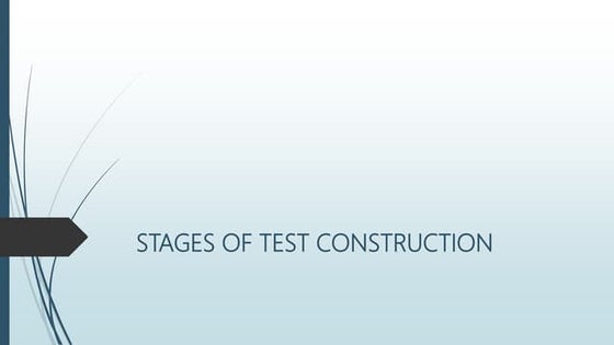 Test construction | PPT