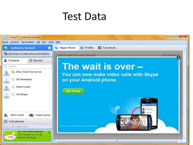 Test Data Ppt 3027