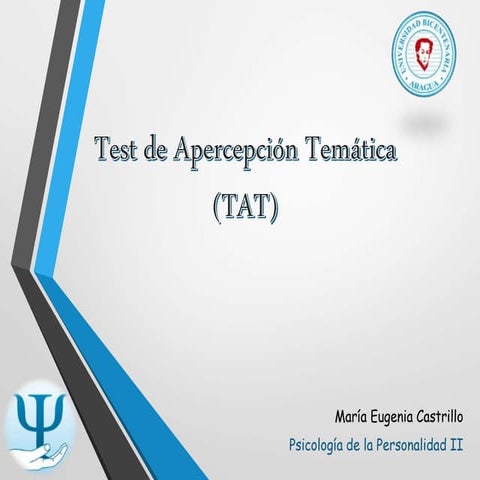 TEST DE APERCEPCIÓN TEMÁTICA características | PDF