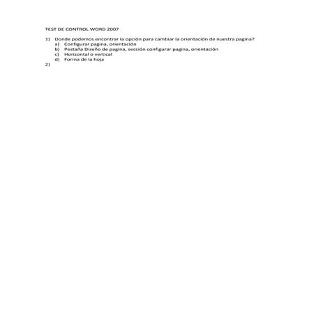 Test de control word 2007 | DOCX