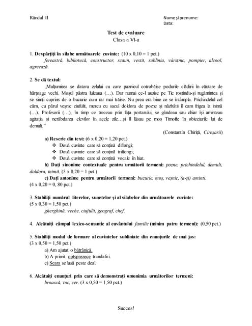 Schema - verb (moduri și timpuri verbale) | DOCX