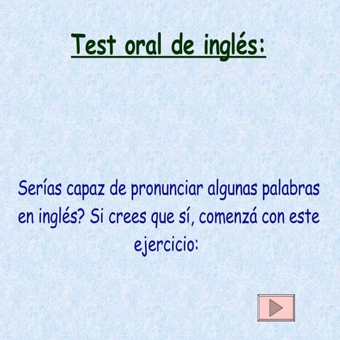 Test de Ingles | PPS