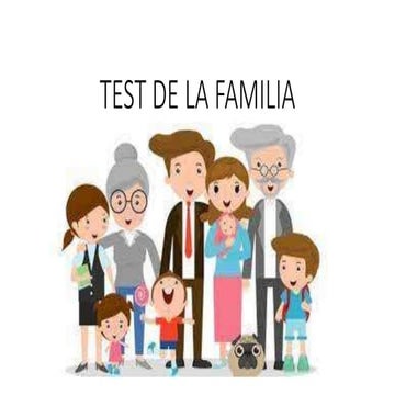 Test de la familia tarea | PPTX