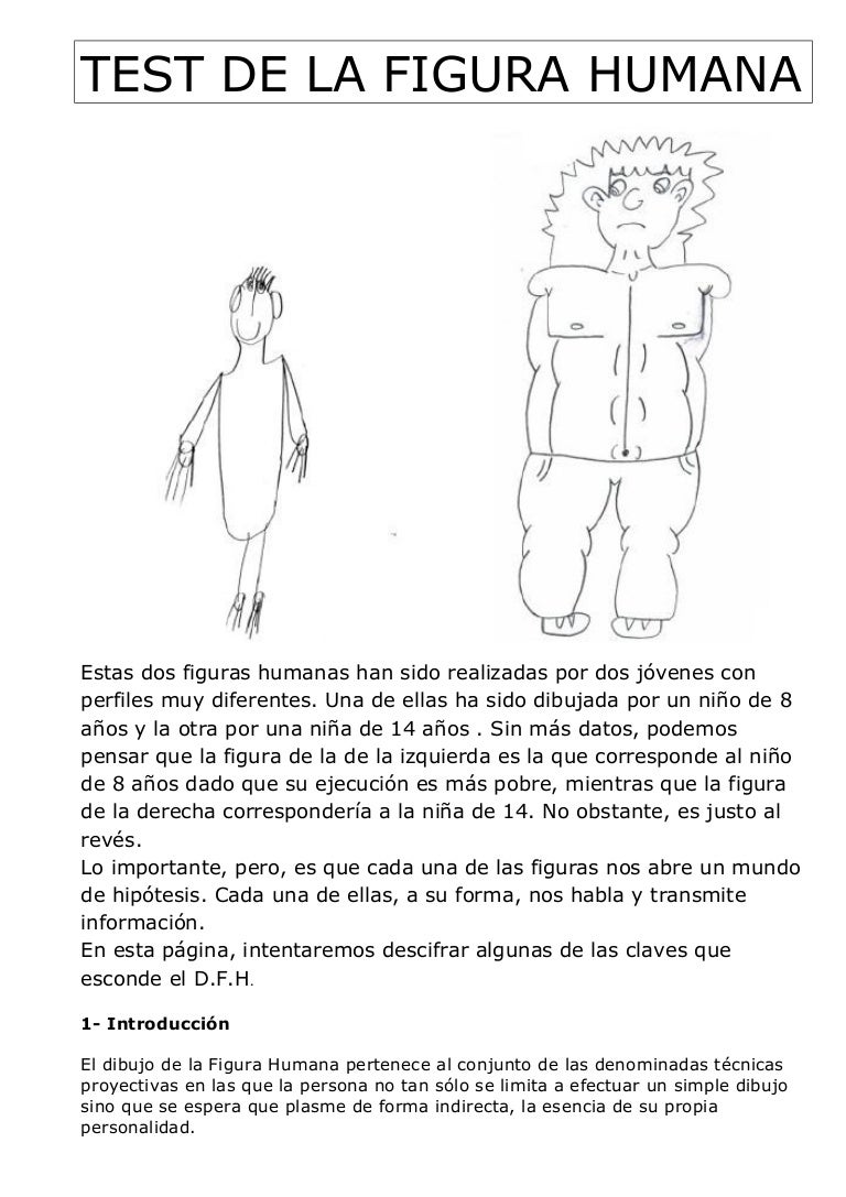 Test Psicologico Dibujar Figura Humana - kulturaupice