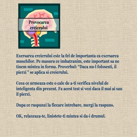 Test De Memorie | PPT