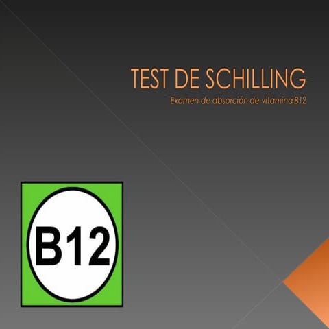 Test De Schilling | PPT