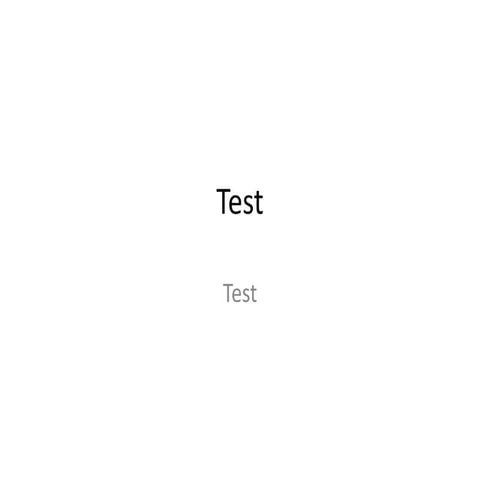 Test desk | PPT