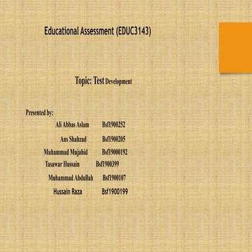 Test development | PPT