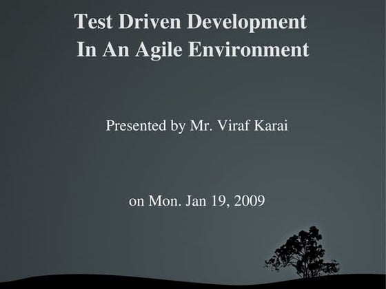 Test Driven Development Ppt 5634