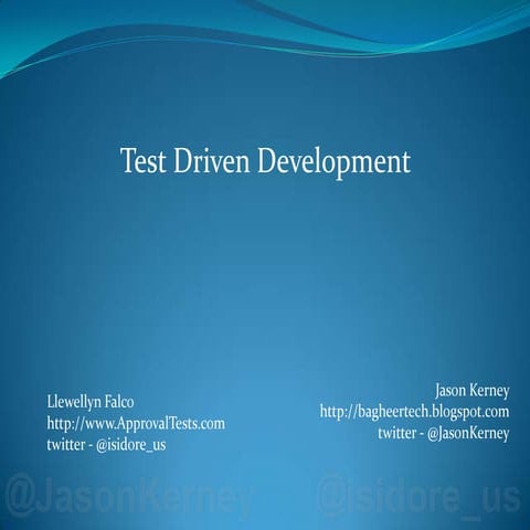 Test Driven Development | PPT