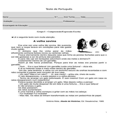 Ficha de trabalho graus adjetivos | DOCX