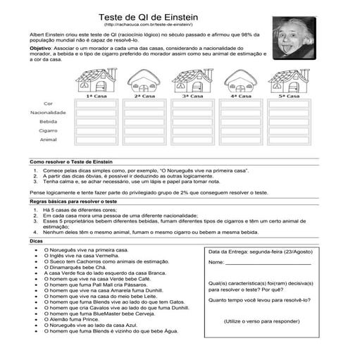 Teste de einstein | PDF