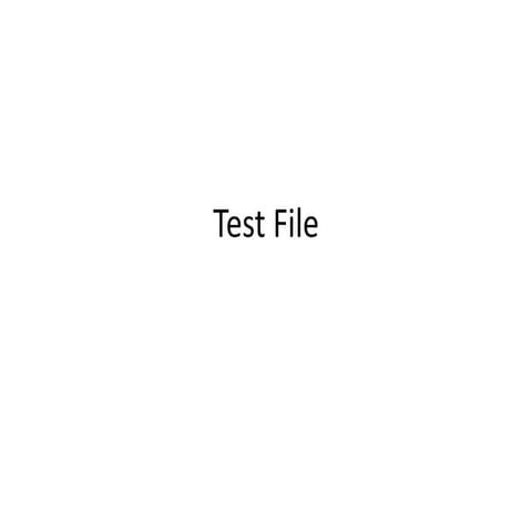 Test file | PPTX
