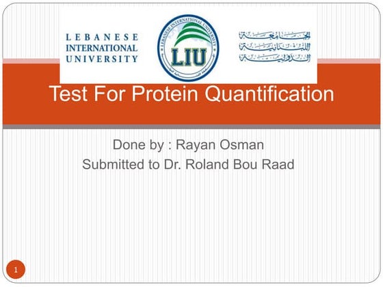 Lowry method for protein estimation | PDF | Chemistry | Science