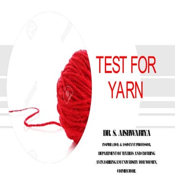 Test for Yarn Dr.Ash