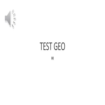 Test geo | PPT