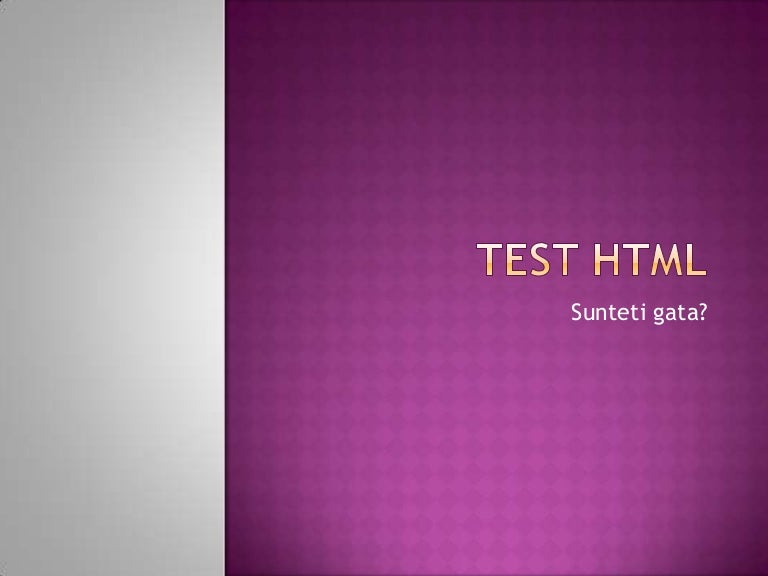Test html
