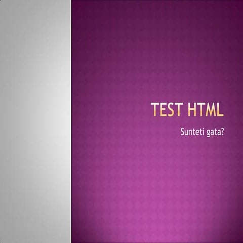 Test html | PPTX