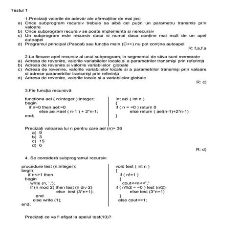 10 fisa functii recursive 1 23feb2012 | DOCX