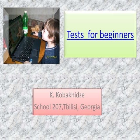 Test for beginners | PPTX