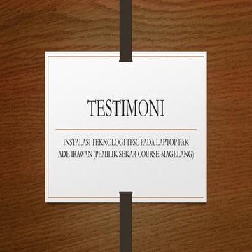 Testimoni | PDF