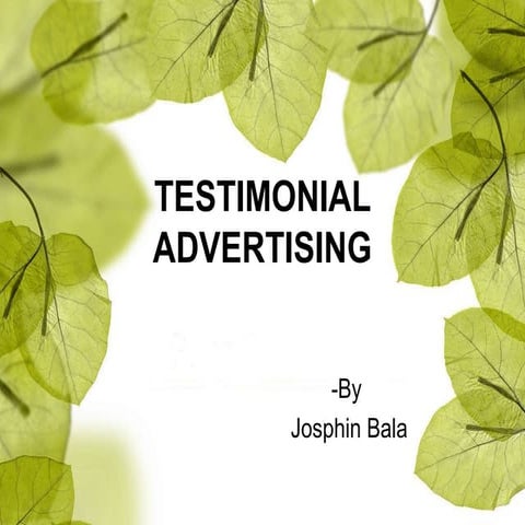 Testimonial Print Ads