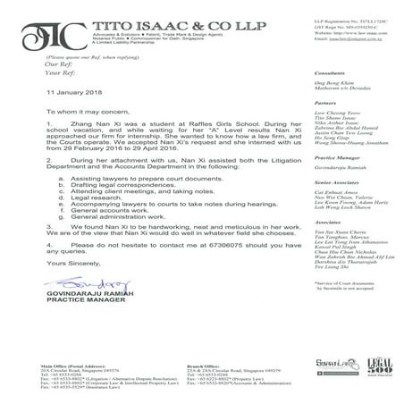 Tito Isaac & Co LLP Testimonial | PDF