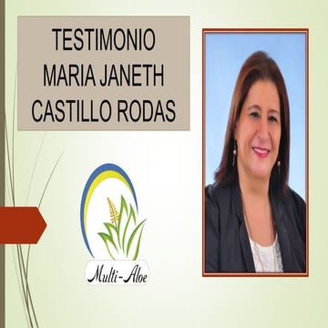 Testimonio maria janeth castillo rodas | PPTX
