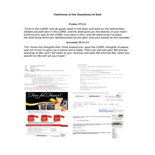 Testimony of the goodness of god | PDF